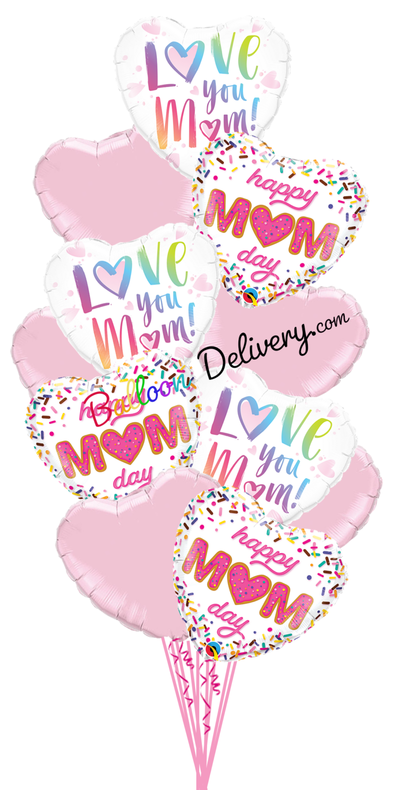 Happy Mothers Day “mom” Balloon Bouquet